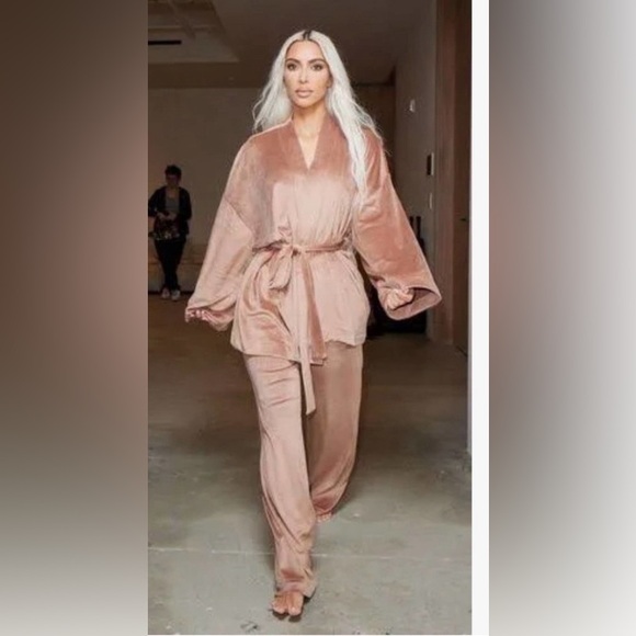 SKIMS | Jackets & Coats | Skims Velour Tan Set | Poshmark